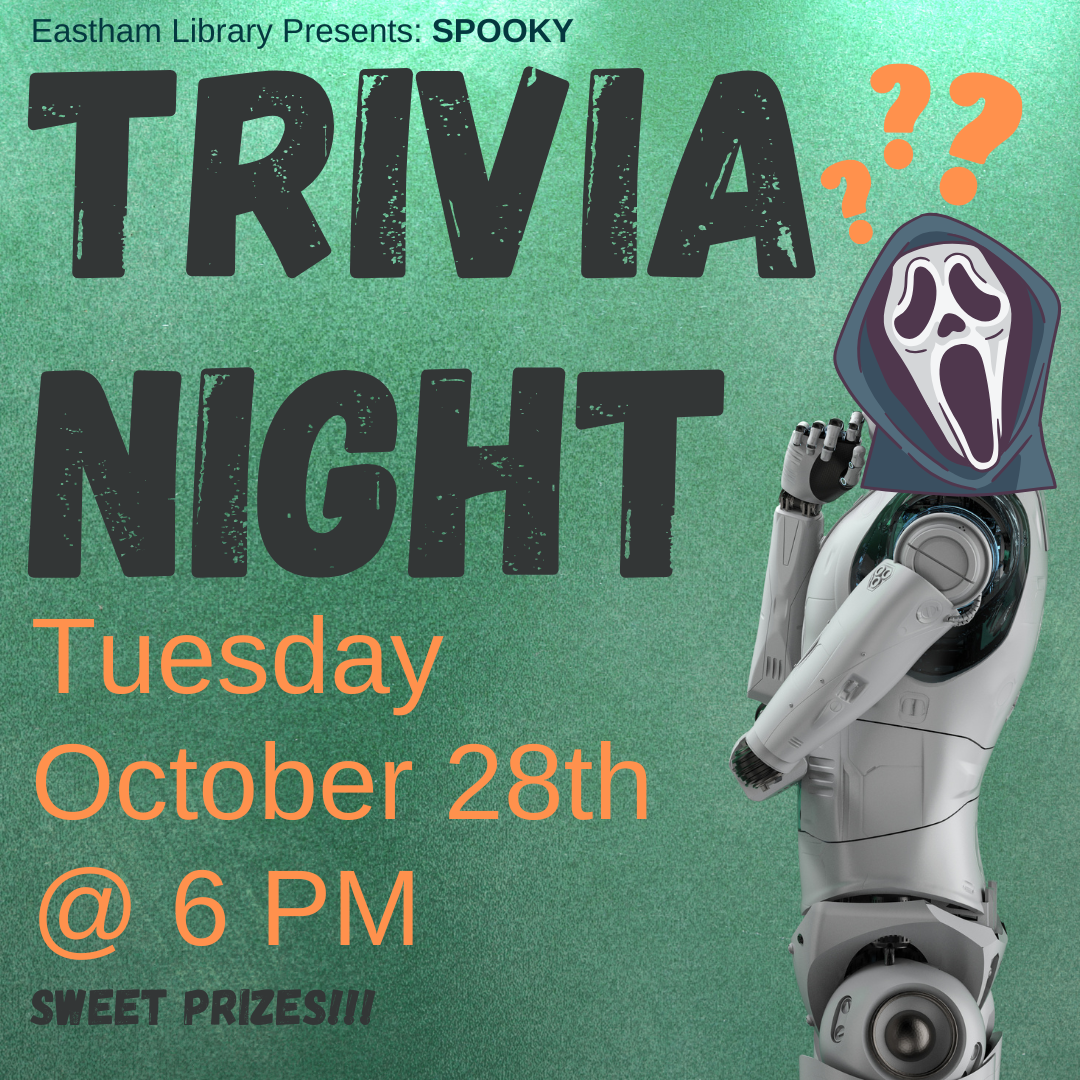 Spooky Trivia Oct 28th 2025 (Instagram Post) | Eastham Library